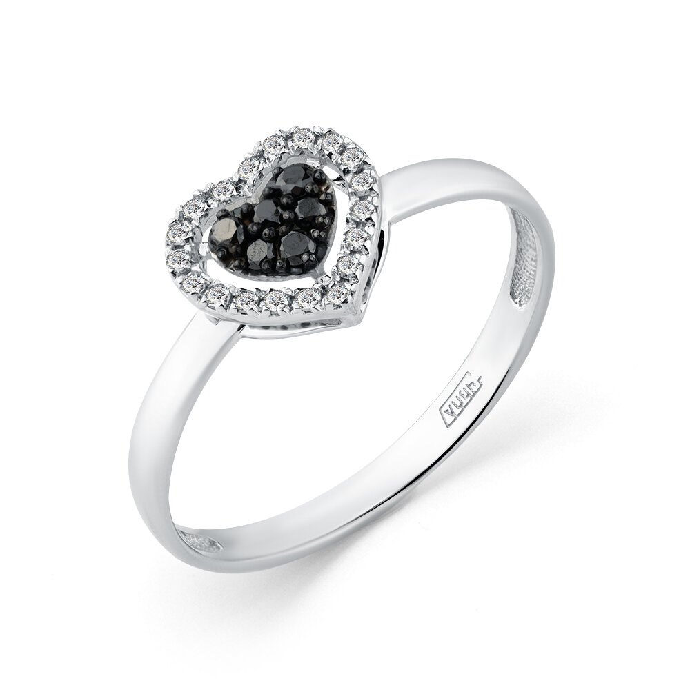 Кольцо, белое золото, 585 проба, бриллиант