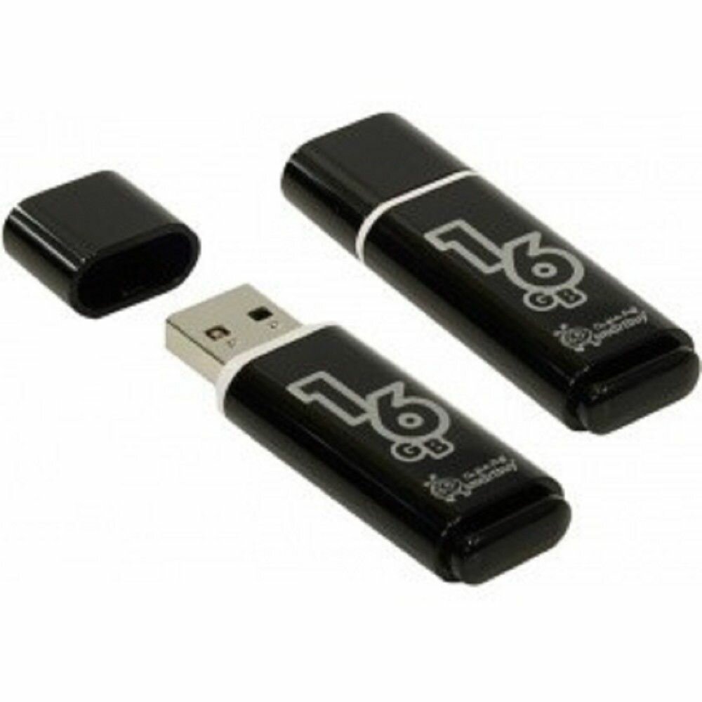 Флешка USB Flash Smartbuy SB16GBGS - K Черный 16 ГБ