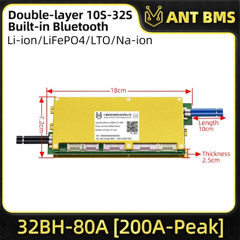 ANT BMS 10-32S 80A Bluetooth