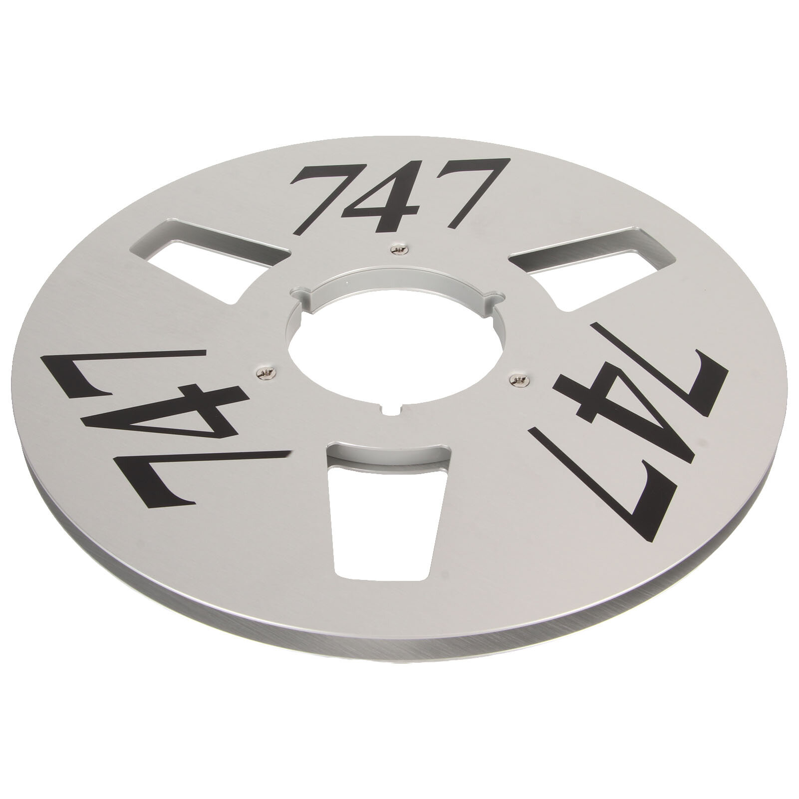 Пустая катушка для ленты 1/4 10 дюймов с 3 отверстиями из алюминиевого сплава, универсальная серебристая катушка для открытых лент