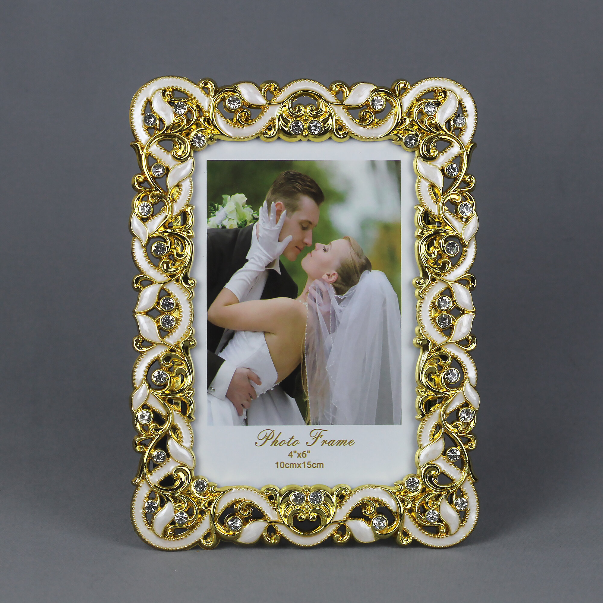 Арт-НН Фоторамка глазурь 10х15 см золото