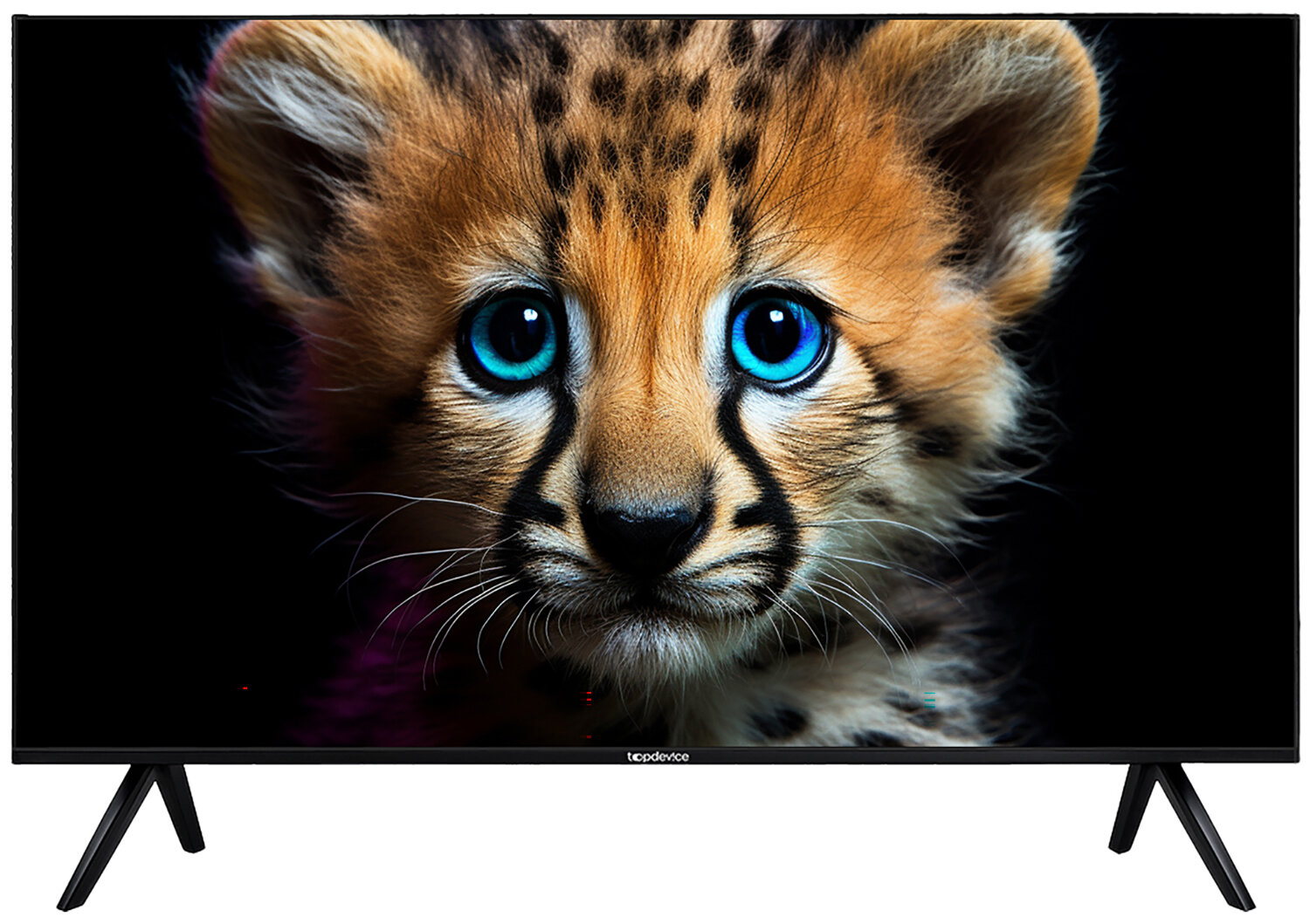 Телевизор Topdevice TDTV55ES13U_BK, 55 дюйма, 4K HDR, смарт ТВ, YаOS, черный