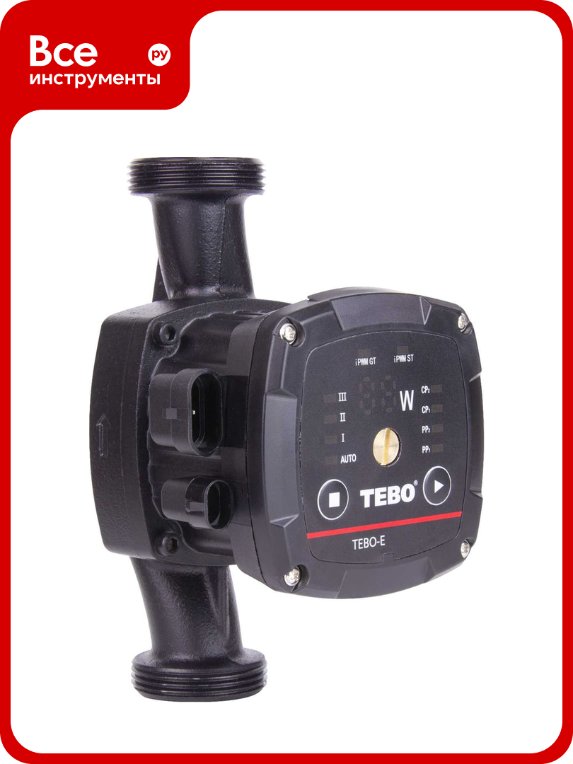 Энергосберегающий циркуляционный насос TEBOE 25/6-180 T-НЦ. Е.701.25.6.180. CN, 3 г