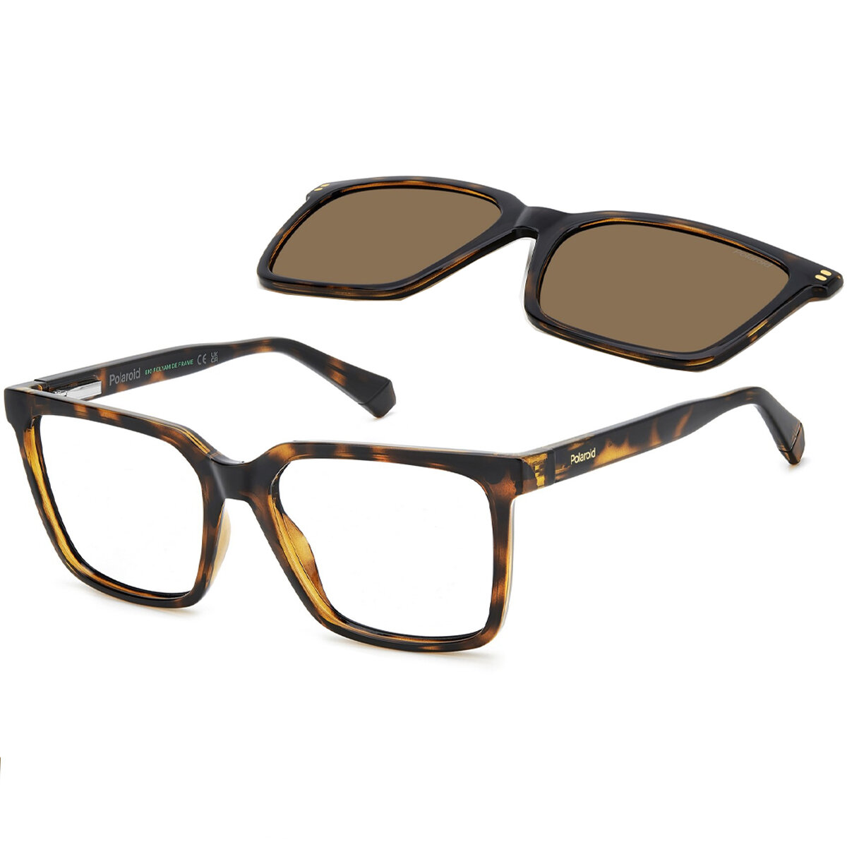Оправа для очков Polaroid PLD D556/C 086 OR Clip-On Polarized