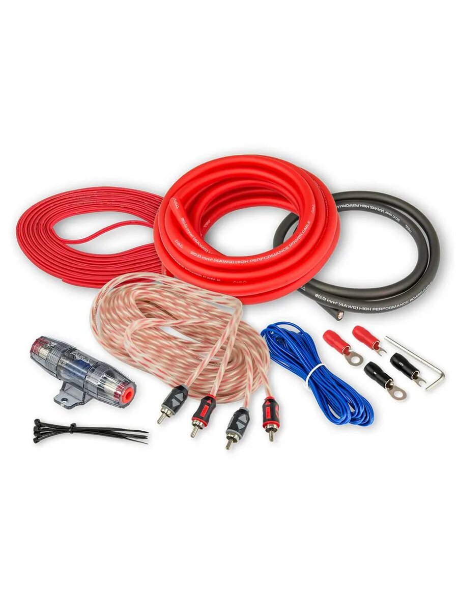 Комплект для установки автоусилителя 2 канала AURA AMP-2204