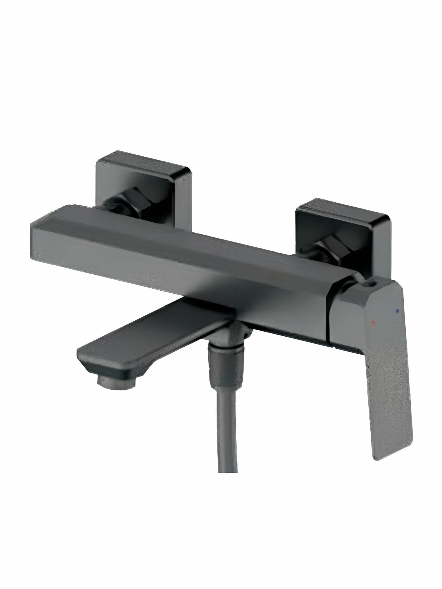 Смеситель для ванны с коротким изливом и душем (встроенный в излив переключатель) Gerhans K13307D