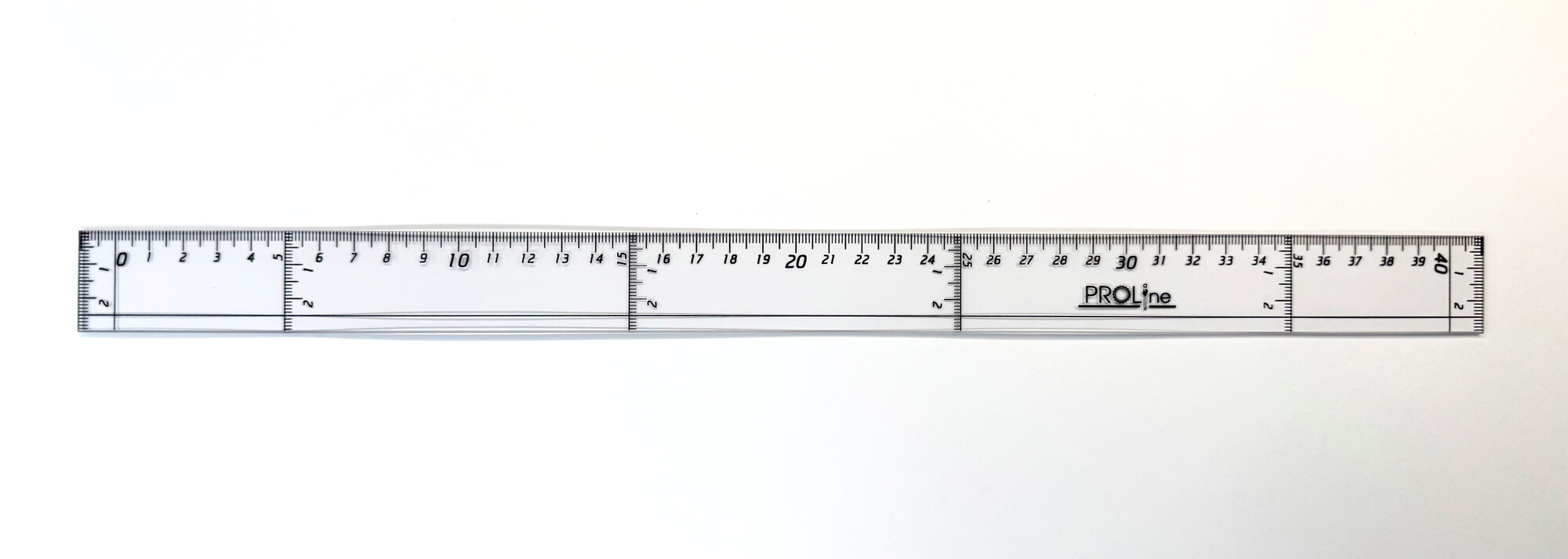 Линейка PROLINE 40см пластик прозрачный