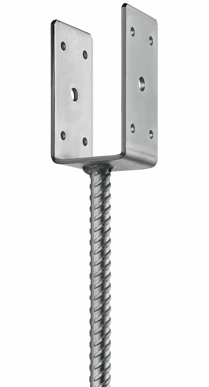 Столб ЗУБР ОС-U, 61x120x60 мм, U-образное основание, металлический 310286-060