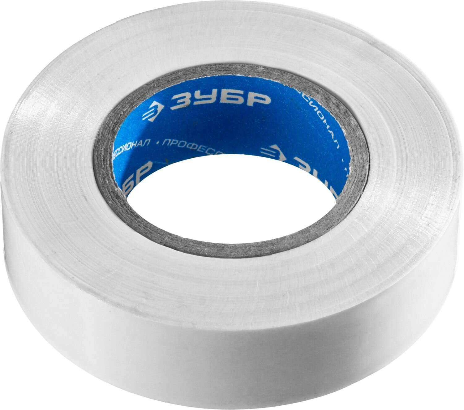 Изолента ЗУБР ЭЛЕКТРИК-20, 19 мм х 20 м, 6 000 В, белая, огнестойкая, ПВХ, электроизоляция 1234-8