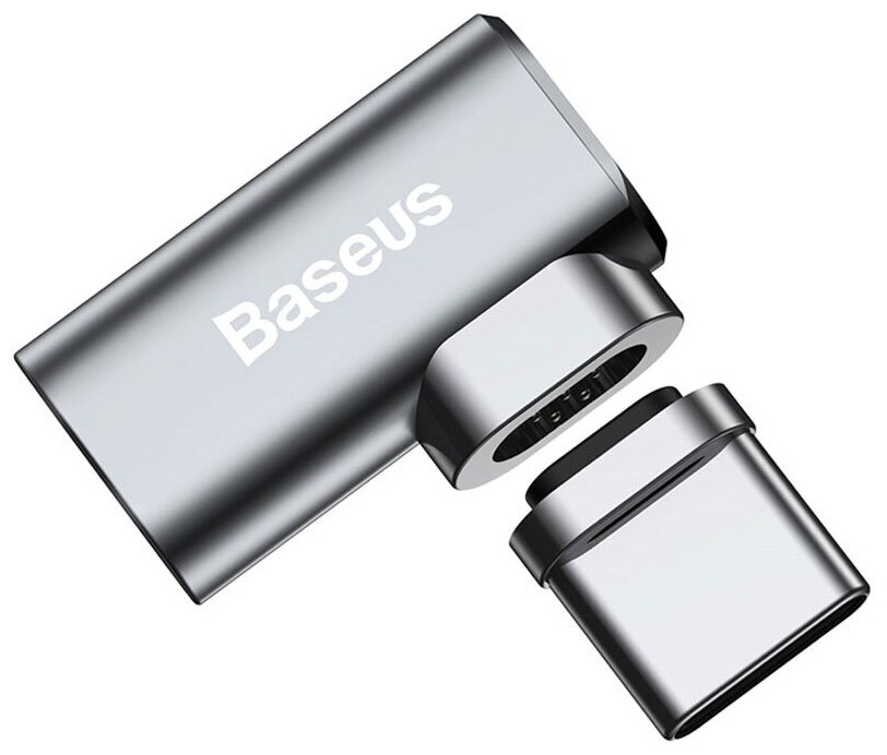 Магнитный адаптер для кабеля USB Type-C Baseus Mini Magnetic Type-C Converter 86W - Серый (CATCX-0G)
