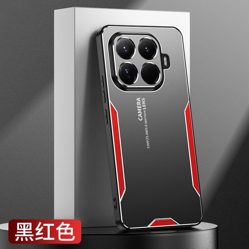 Чехол Для Xiaomi 15T Pro/Сяоми 15T Про, soft touch, чехол-кардиомонитор, поликарбонат (PC), защита камеры, ударопрочный, усиленные углы, Xiaomi, Xiaomi 15T Pro, red,