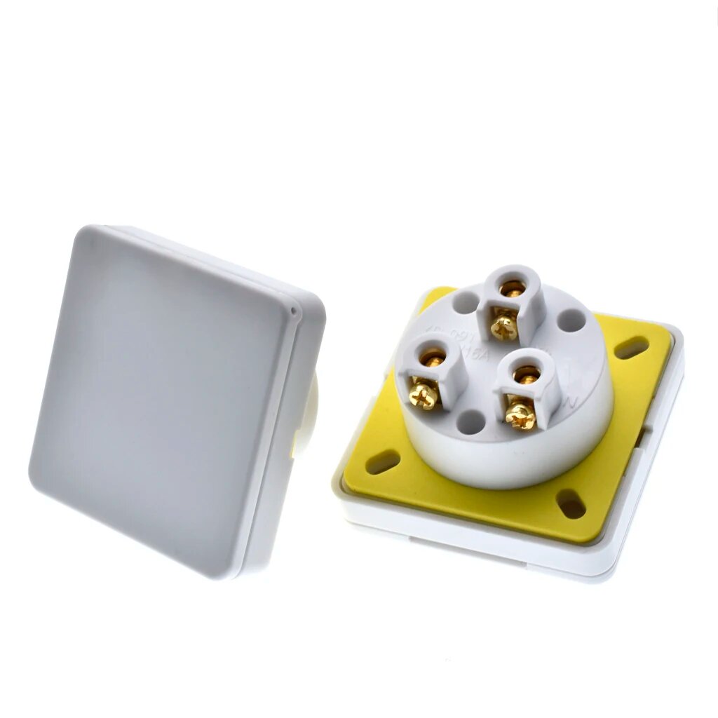 VOSORON Водонепроницаемая розетка 10/16А 250В синяя White