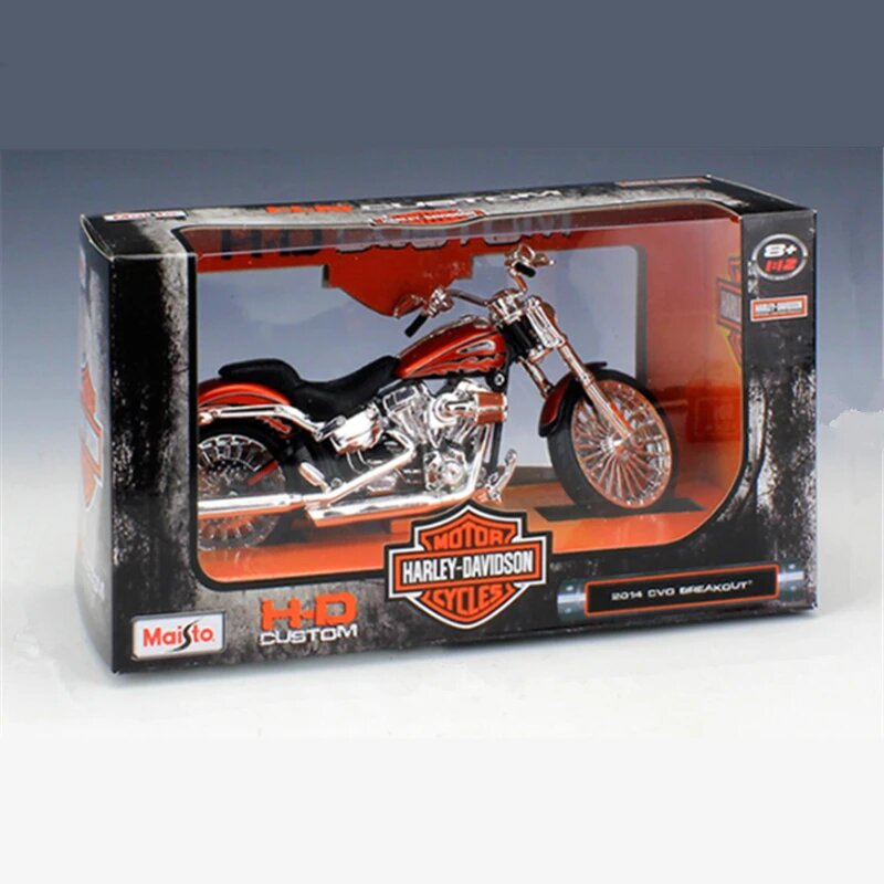 Гоночная Модель гоночного мотоцикла Maisto 1:12 Harley 2014 CVO из сплава с отверстиями, металлическая модель мотоцикла для пересеченной местности, детские игрушки в подарок, With retail box
