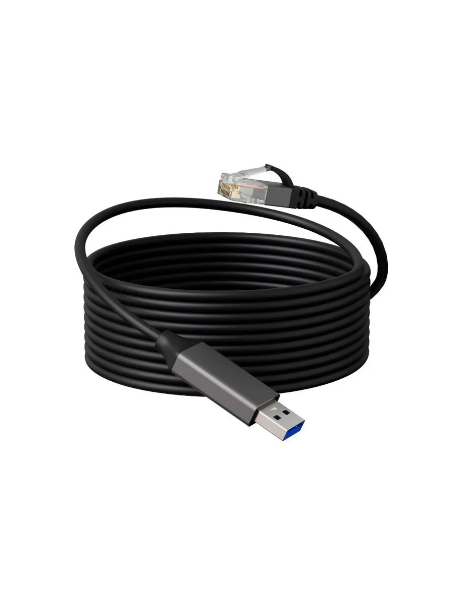 Кабель BU-USB-A-LAN1000-2m USB A (m) RJ-45 (m) 2м черный