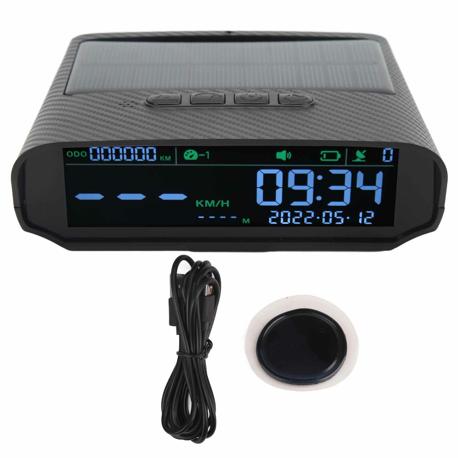 Car Smart HUD -дисплей GPS Speedometer Speedspect Warning ЖК -дисплей дисплей углеродного волокна Universal для транспортного средства