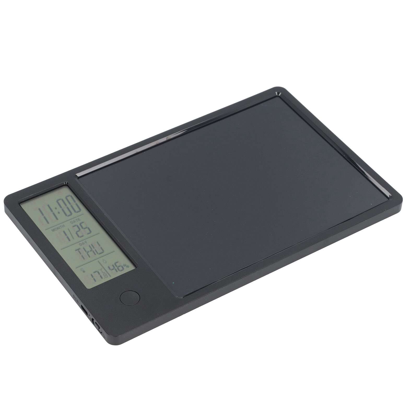 Многофункциональная электронная календарная доска с блокнотом для офиса, лёгкая и компактная, черная