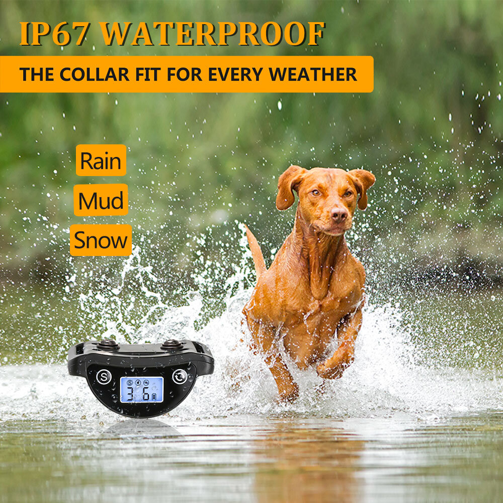 Ультразвуковой ошейник для собак, обучающий колокол, с несколькими режимами, IP67 водонепроницаемый, для крупных и средних собак