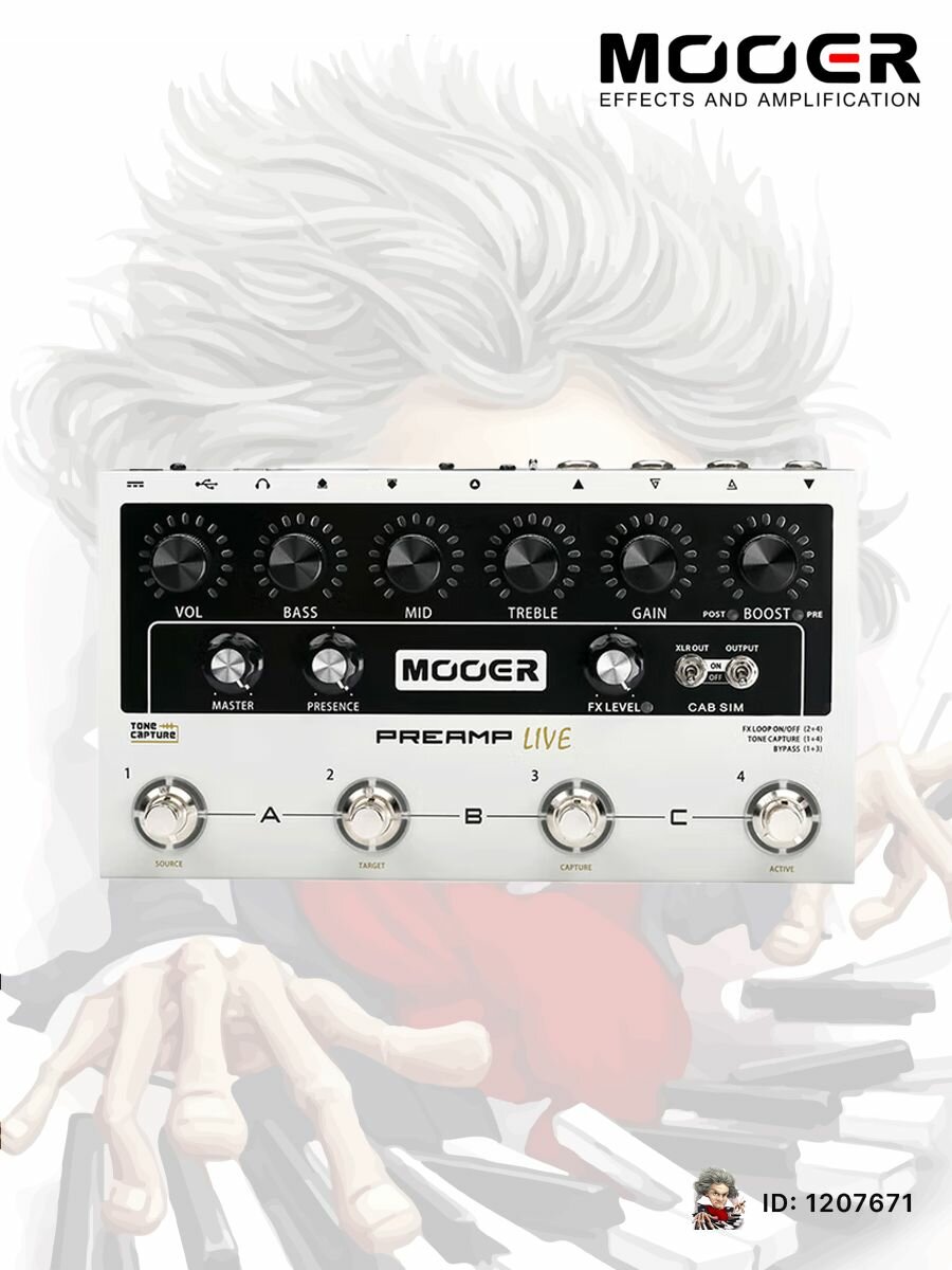 MOOER Preamp Live (многоканальный цифровой предусилитель)