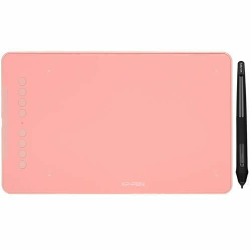 Графический планшет XPPen Deco 01 V2 (DECO01V2_PK) розовый - проводной, ввод - перьевой, рабочая область - 254 мм х 158.8 мм, 5080 lpi, перо - пассивное, чувствительность - 8192 уровня, USB