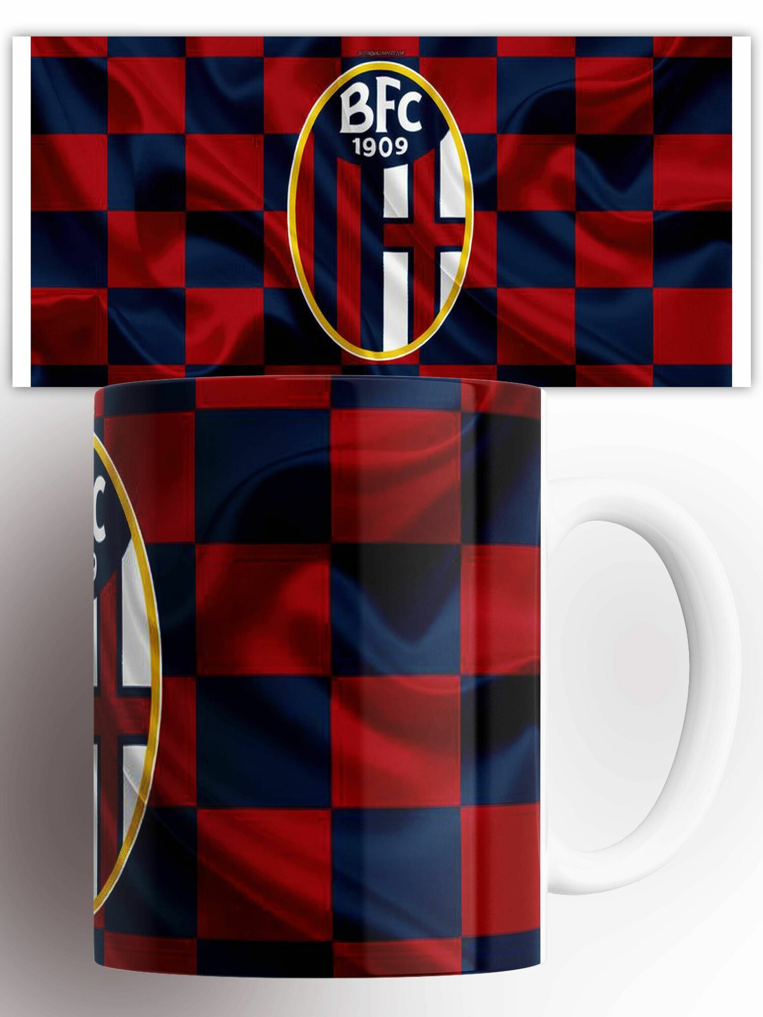 Кружка с принтом ФК Болонья 330 мл
