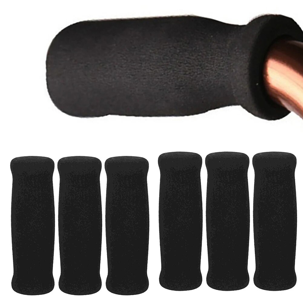 6 шт, чехол для ручки для ходунков, аксессуары для ручек для пожилых людей, сменные ручки для трости, губчатые ручки для костылей для походной палки