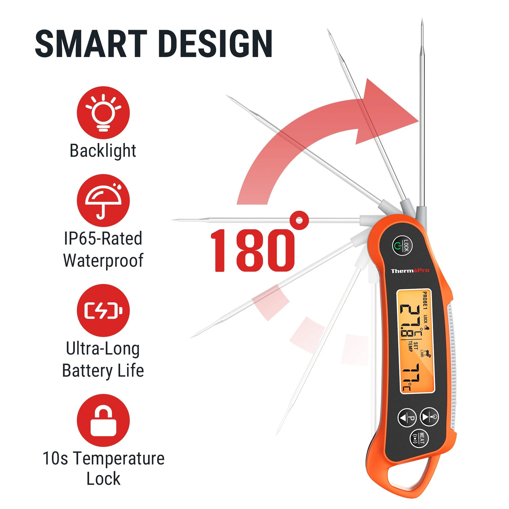 Термометр ThermoPro TP710 2 в 1 — фото 1
