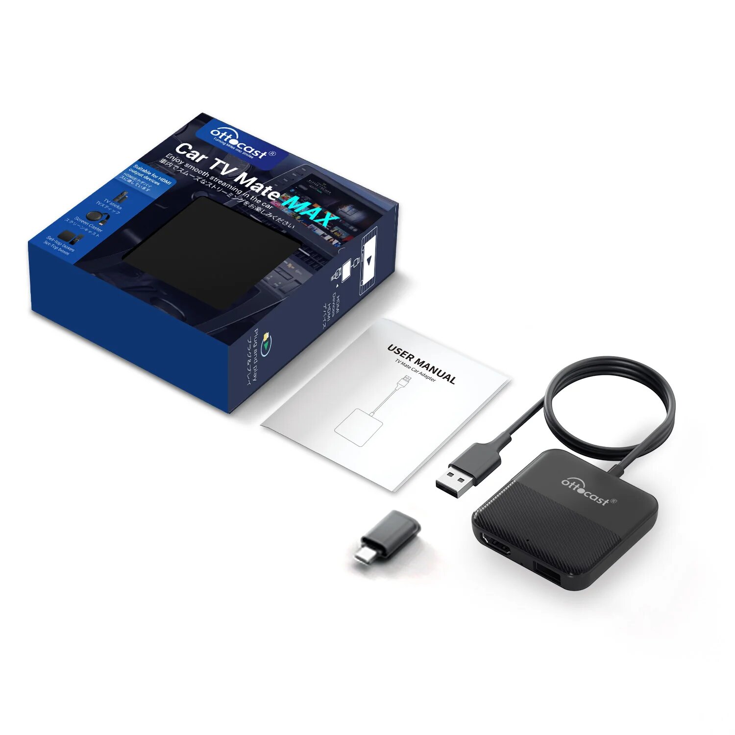 OTTOCAST Car TV Mate MAX HDMI адаптер CarPlay Android Auto