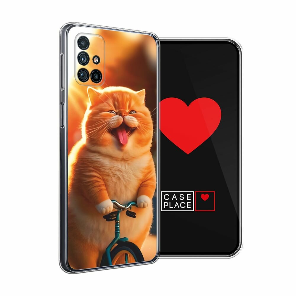 Чехол на Samsung Galaxy M31s / Самсунг Галакси M31s с принтом "Кот на велике" — фото 1
