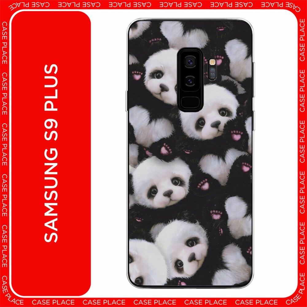 Чехол на Samsung Galaxy S9 + / Самсунг Галакси С9 Плюс с принтом "Море панд"