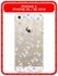 Чехол на Apple iPhone 5/5S/SE / Айфон 5/5S/SE с принтом "Сиреневые розы паттерн"...