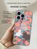 Чехол на Apple iPhone 13 Pro / Айфон 13 Про с принтом "Клубничные котики", прозр...