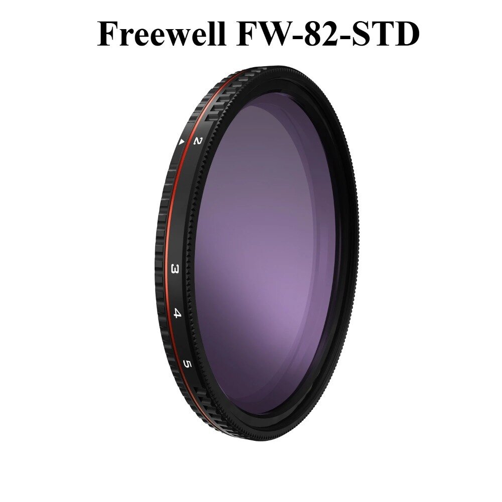 Freewell Hard Stop Variable ND 82mm Threaded Регулируемое Затемняющее Зеркало С Резьбой 2-5 Остановок В День