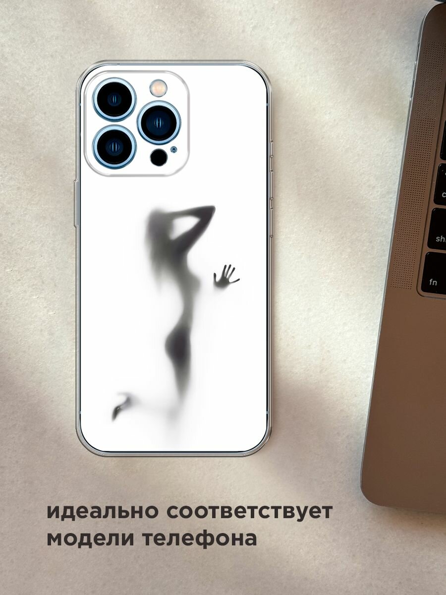 Чехол на Apple iPhone 13 Pro / Айфон 13 Про с принтом "Стекло в душе" — фото 1