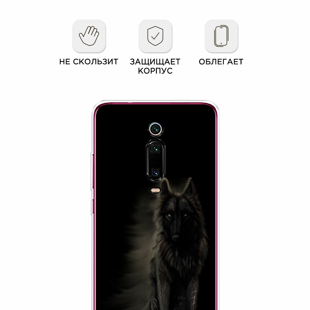 Чехол на Xiaomi Redmi K20/K20 Pro/Mi 9T/9T Pro / Сяоми Редми К20/K20 Pro/Mi 9T/9T Pro с принтом "Туманный волк" — фото 1