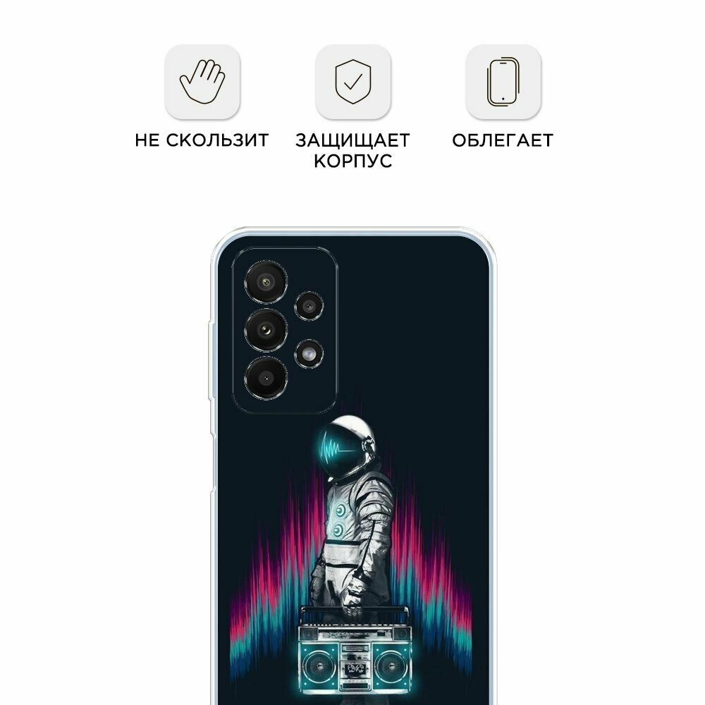 Чехол на Samsung Galaxy A23 / Самсунг Галакси А23 с принтом "Космическая вечеринка" — фото 1