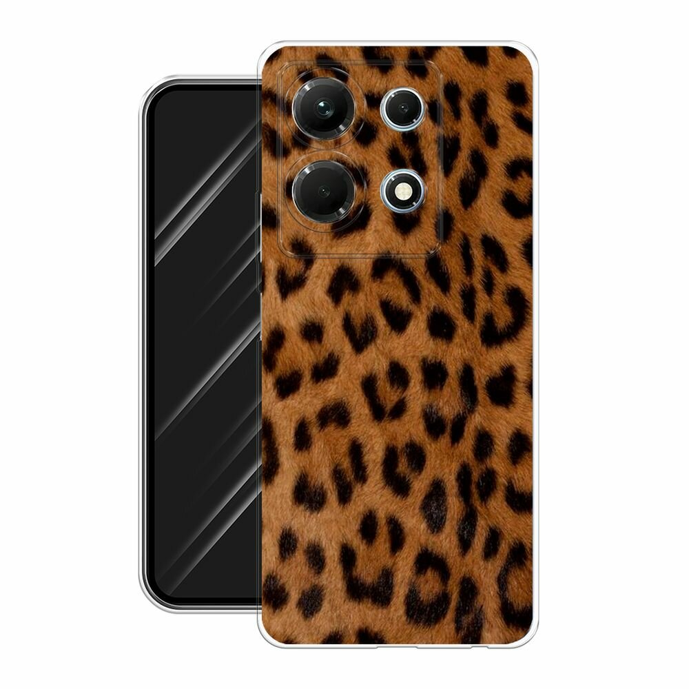Чехол на Infinix Note 30 4G / Инфиникс Нот 30 4G с принтом "Мех леопарда" — фото 1