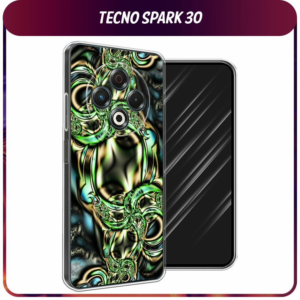 Чехол на Tecno Spark 30 / Текно Спарк 30 с принтом Абстракция 18