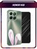 Чехол на Honor X6b / Хонор X6b с принтом "Кроличьи уши 2", прозрачный