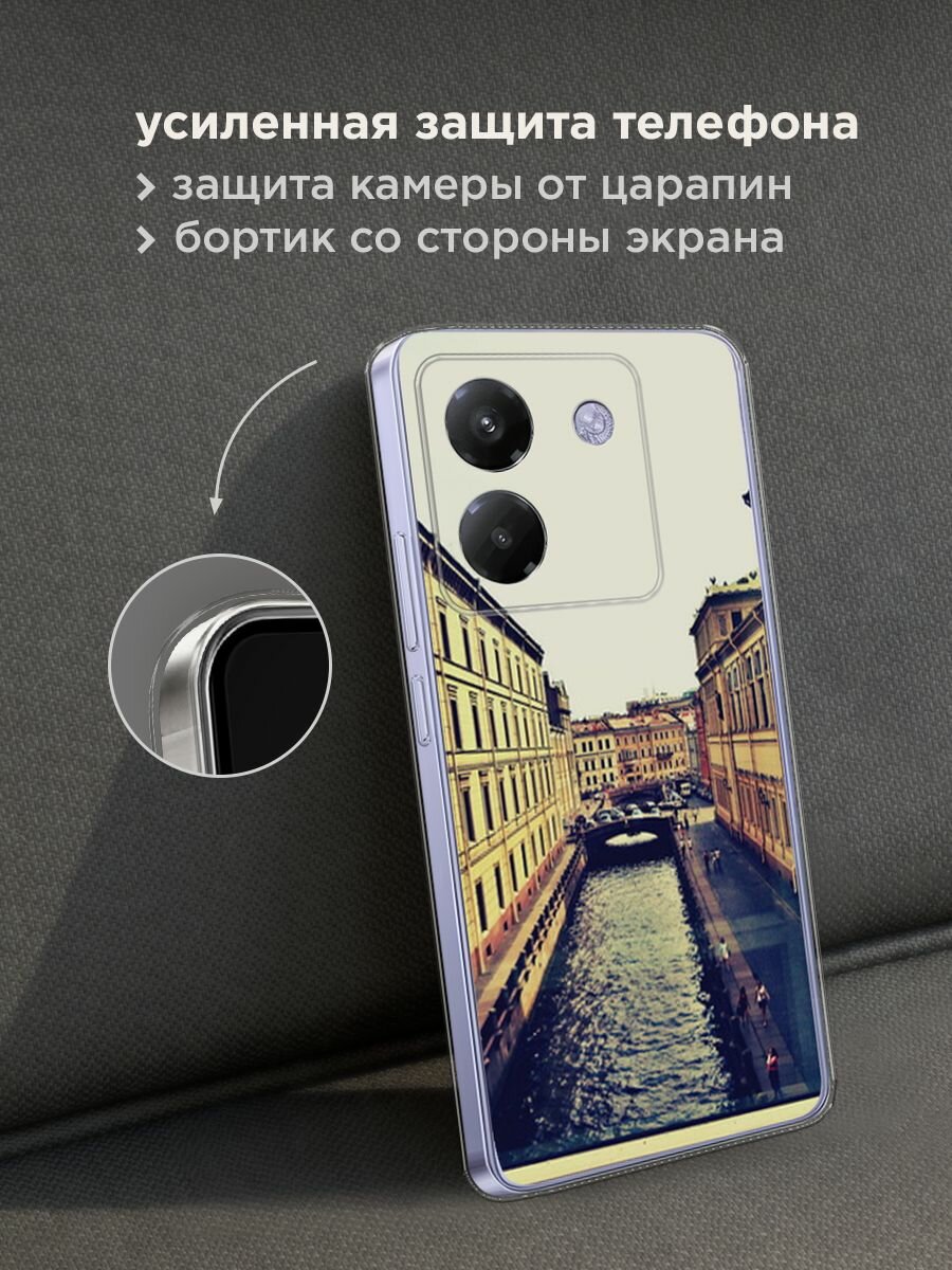 Чехол на Poco M7 Pro / Поко М7 Про с принтом "Санкт-Петербург" — фото 1