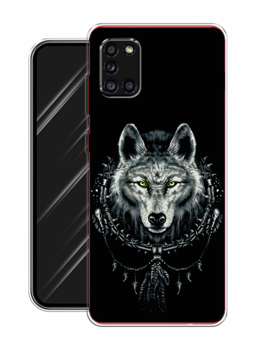 Чехол на Samsung Galaxy A31 / Самсунг Галакси А31 с принтом "Волк оберег" — фото 1