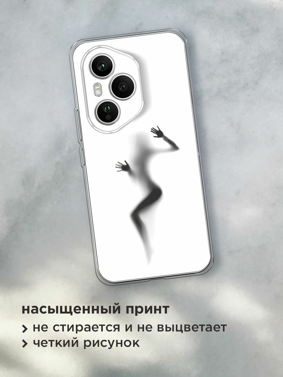 Чехол на Honor 400 Pro / Хонор 400 Про с принтом "Девушка в душе" — фото 1