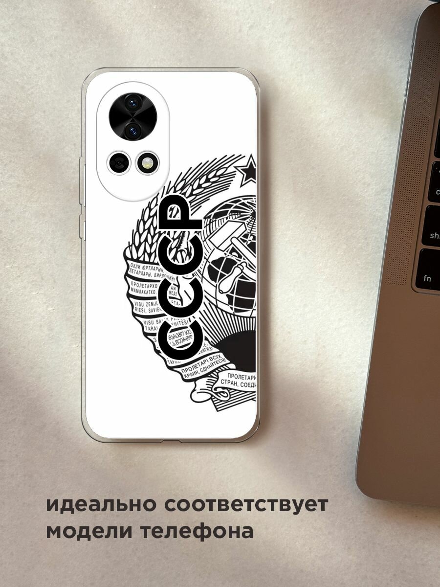 Чехол на Huawei Nova 12/Nova13 / Хуавей Нова 12/Нова 13 с принтом "Герб СССР" — фото 1