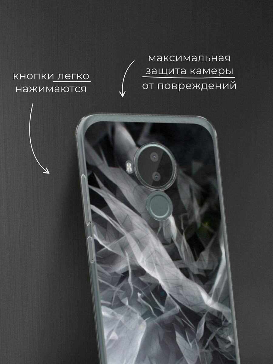 Силиконовый чехол на Nokia C30 / Нокия C30 с принтом "Абстракция 9" — фото 1