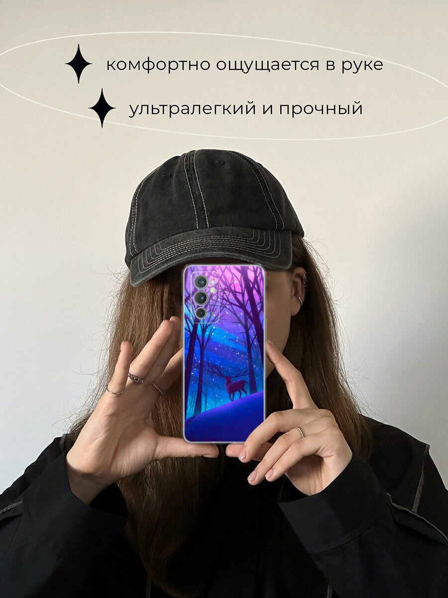 Чехол на OnePlus 9RT / ВанПлас 9RT с принтом "Северный олень" — фото 1
