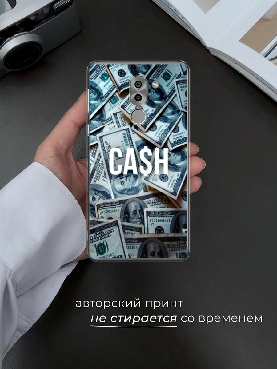 Силиконовый чехол на Honor 6X / Хонор 6Х с принтом "Cash" — фото 1