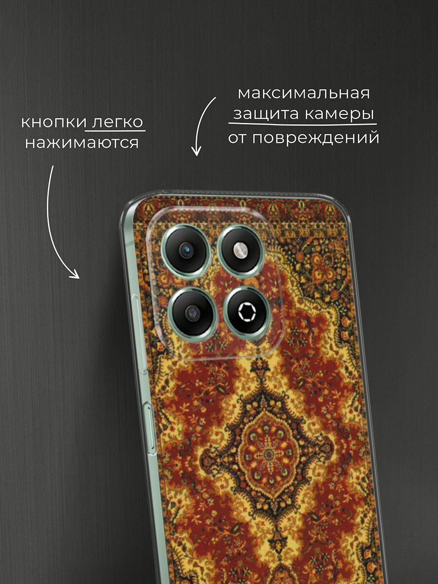 Силиконовый чехол на Honor X6b / Хонор X6b с принтом "Ковер" — фото 1