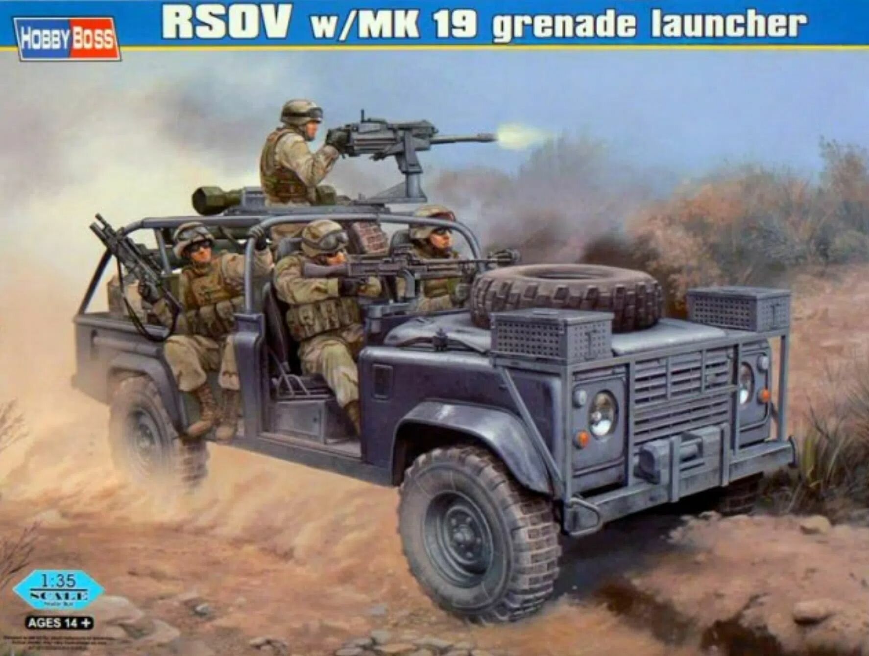 HOBBYBOSS 1/35 82449 RSOV w/MK 19 гранатомет сборная модель автомобиль
