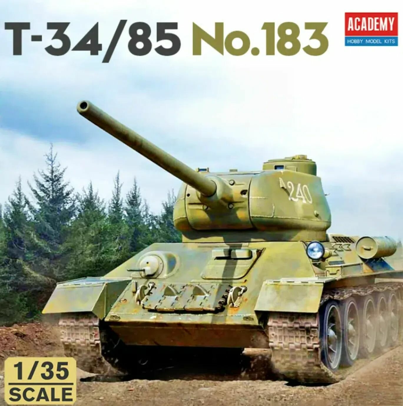 Academy 13554 1/35 T-34/85 No.183 Factory сборная модель танка