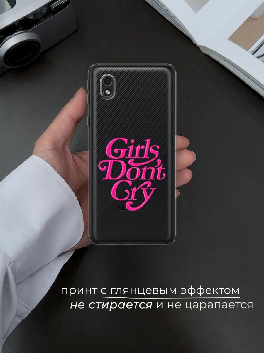 Чехол на Samsung Galaxy A01 Core / Самсунг Галакси А01 Core с принтом "Девочка не плачь" — фото 1