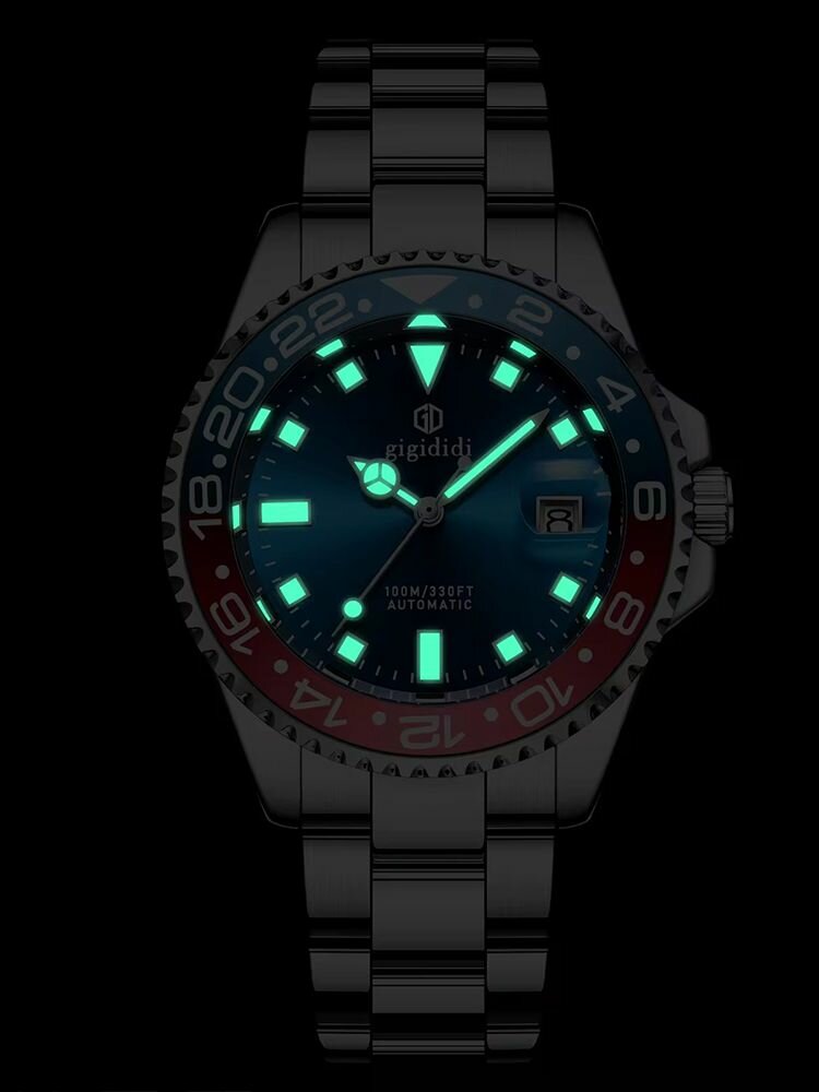 Мужские стильные автоматические механические часы для дайвинга серии GD Seagull, диаметр диска 40 мм, водонепроницаемость 100 метров, модель 16103.